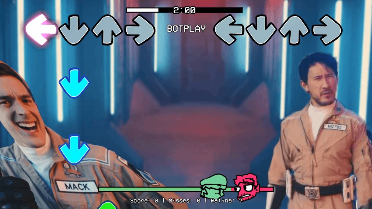 FNF: Mack (matpat) VS Markiplier / SPACE - AN OURPLE GUY Friday Night ...