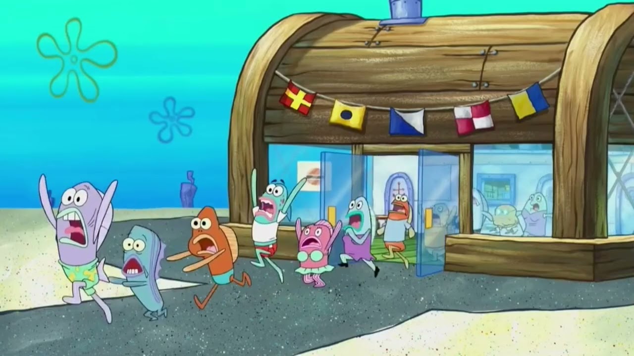 SpongeBob Destruction and Screaming Moments - YouTube