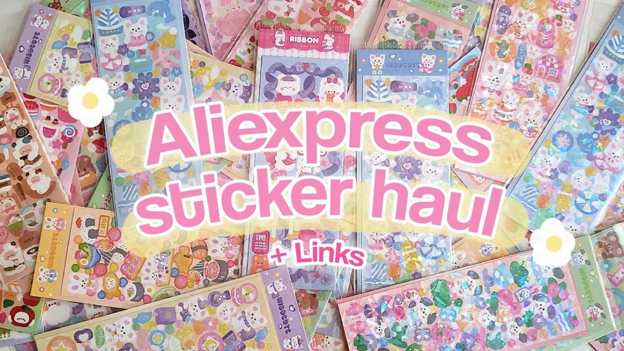 🌸Huge Aliexpress 170+ Stickers Haul 🎀+ Links - YouTube