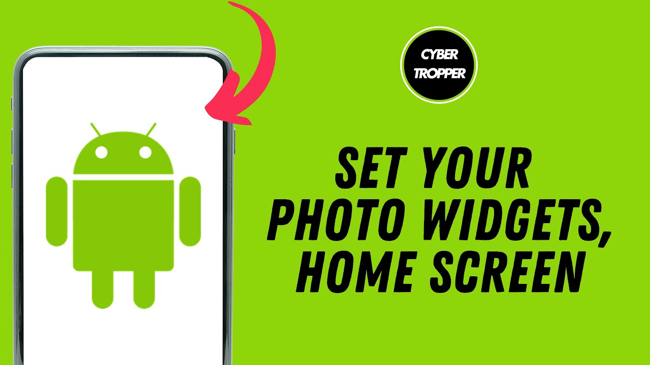 How to Set Your Own Photo Widgets in Android Home Screen - YouTube