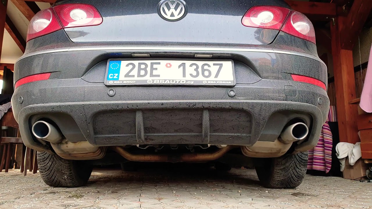 VW Passat CC 3.6FSI VR6 4Motion DSG - Cold start - YouTube