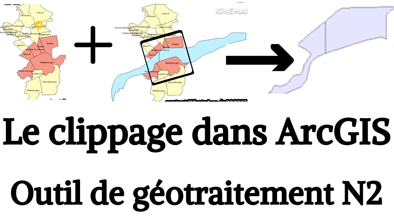 ArcGIS: Outil de géotraitements 2: l'outil Couper (clip geoprocessing ...