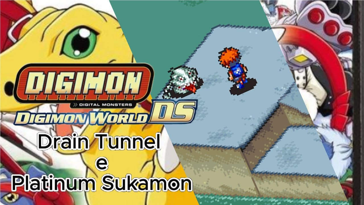 DIGIMON WORLD DS EM 4K PARTE #05 - DRAIN TUNNEL E PLATINUM SUKAMON ...