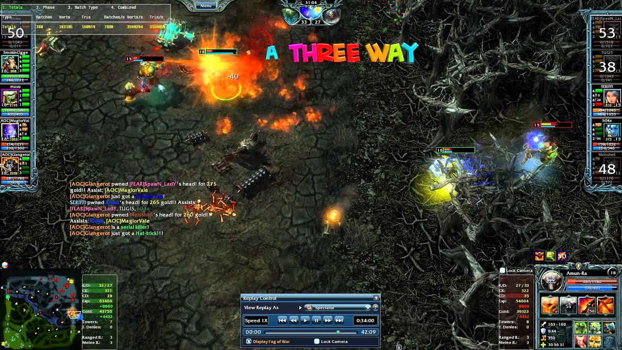 [ HON ] Heroes Of Newerth - Anhilation - Amun Ra - YouTube