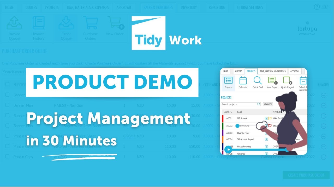 TidyWork | Full Product Demo | Product Management Software - YouTube