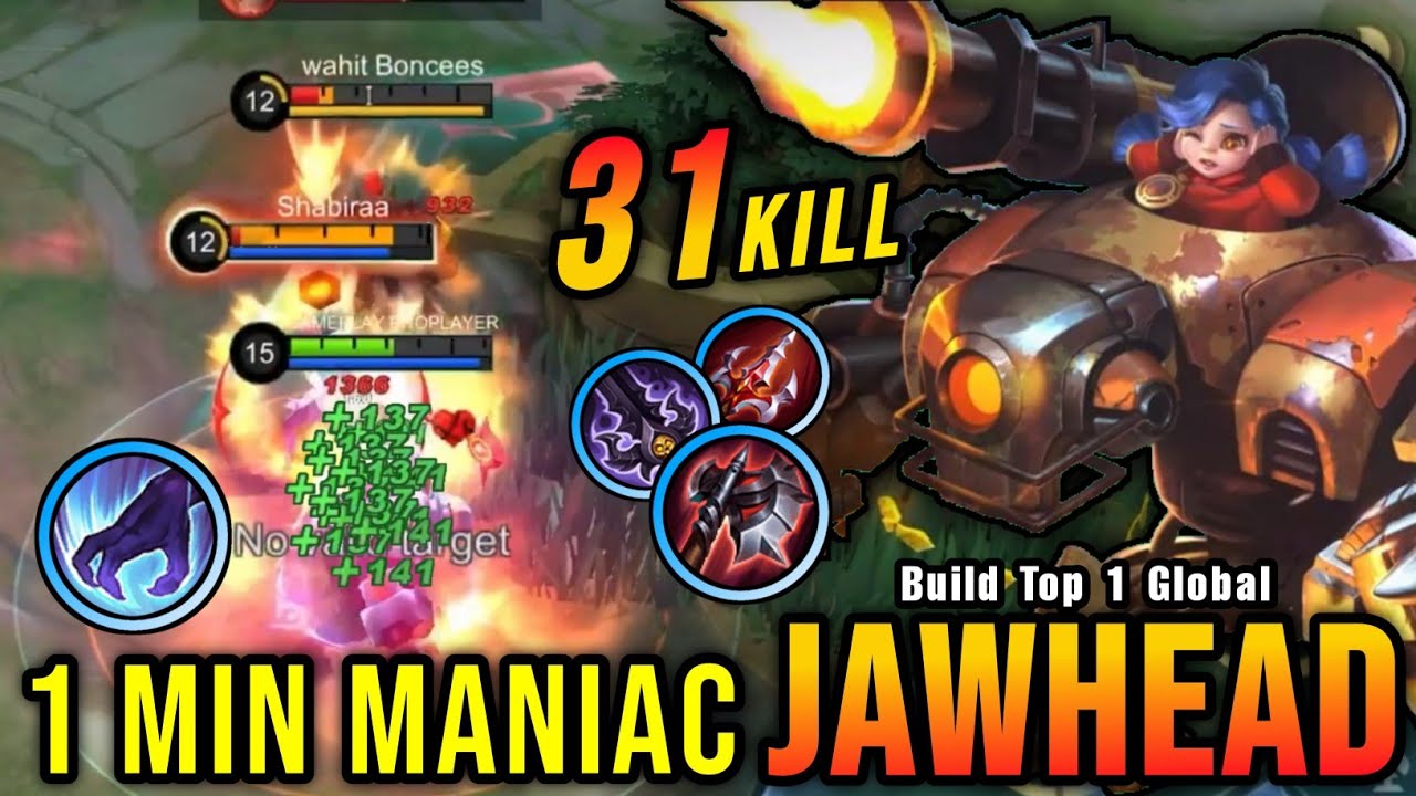 1 Minutes MANIAC! You Must Try This Jawhead Build Insane 31 Kill ...