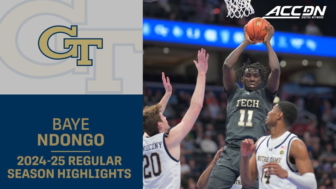 Baye Ndongo 2024-25 Regular Season Highlights | Georgia Tech Forward ...