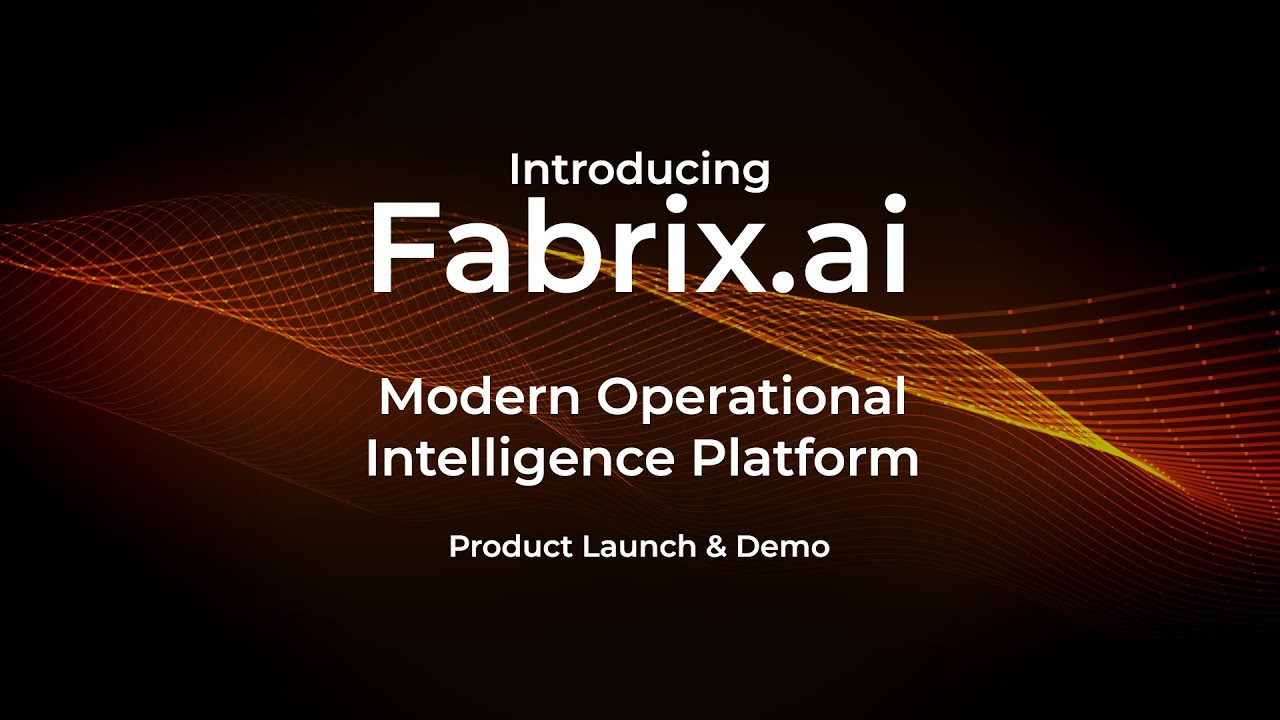 Agentic AI Operational Platform - Product Launch & Demo | Fabrix.ai Launch | Shailesh Manjrekar ...