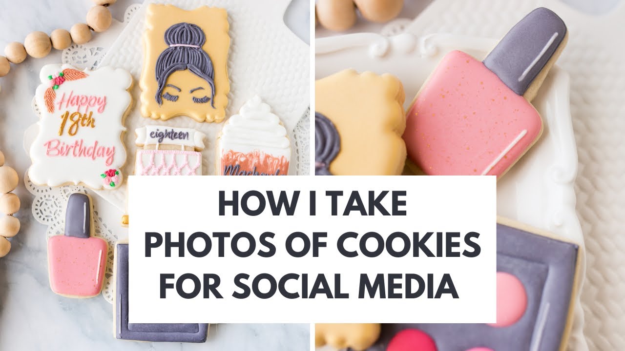 How I photograph cookies for social media #cookies #photography # ...