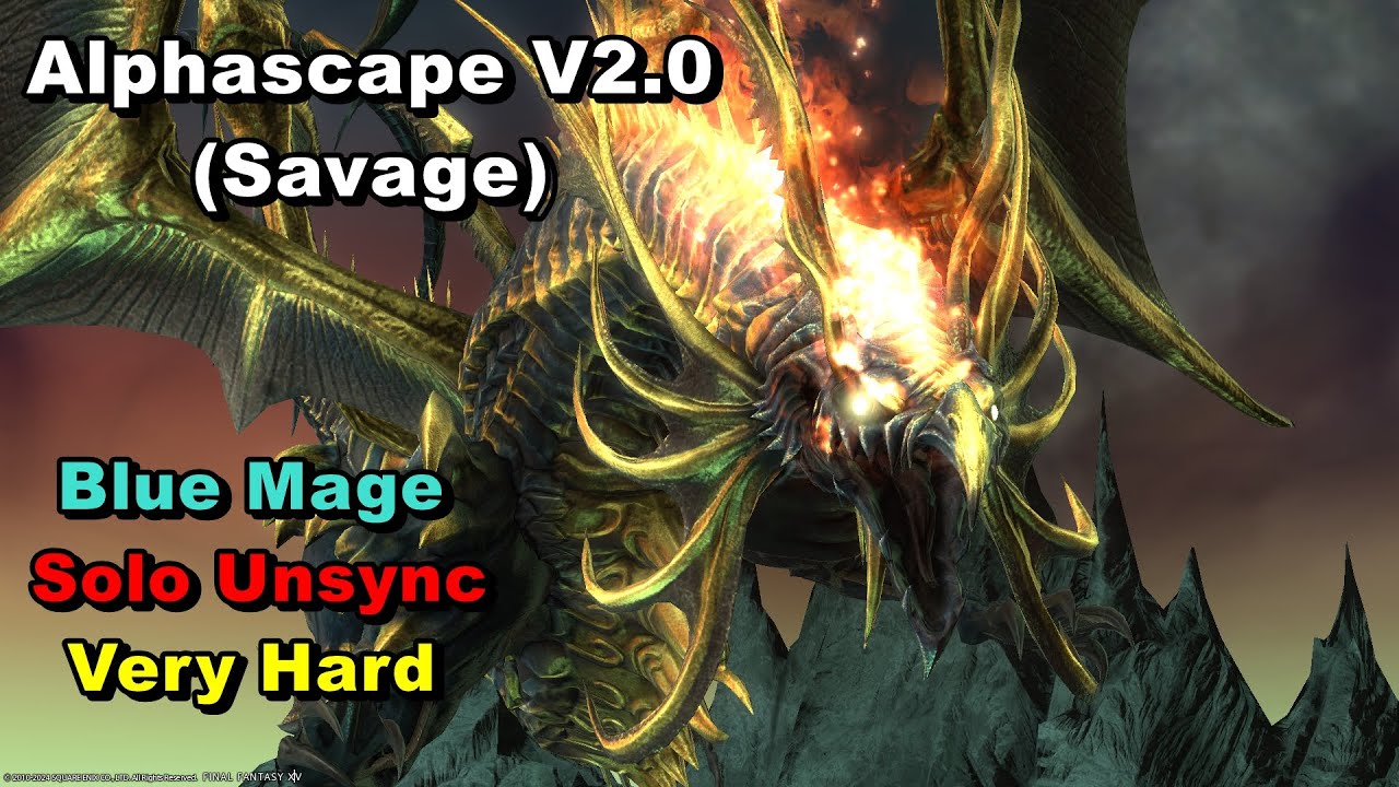 Alphascape V2.0 (Savage) Blue Mage Solo Unsync Challenge - YouTube