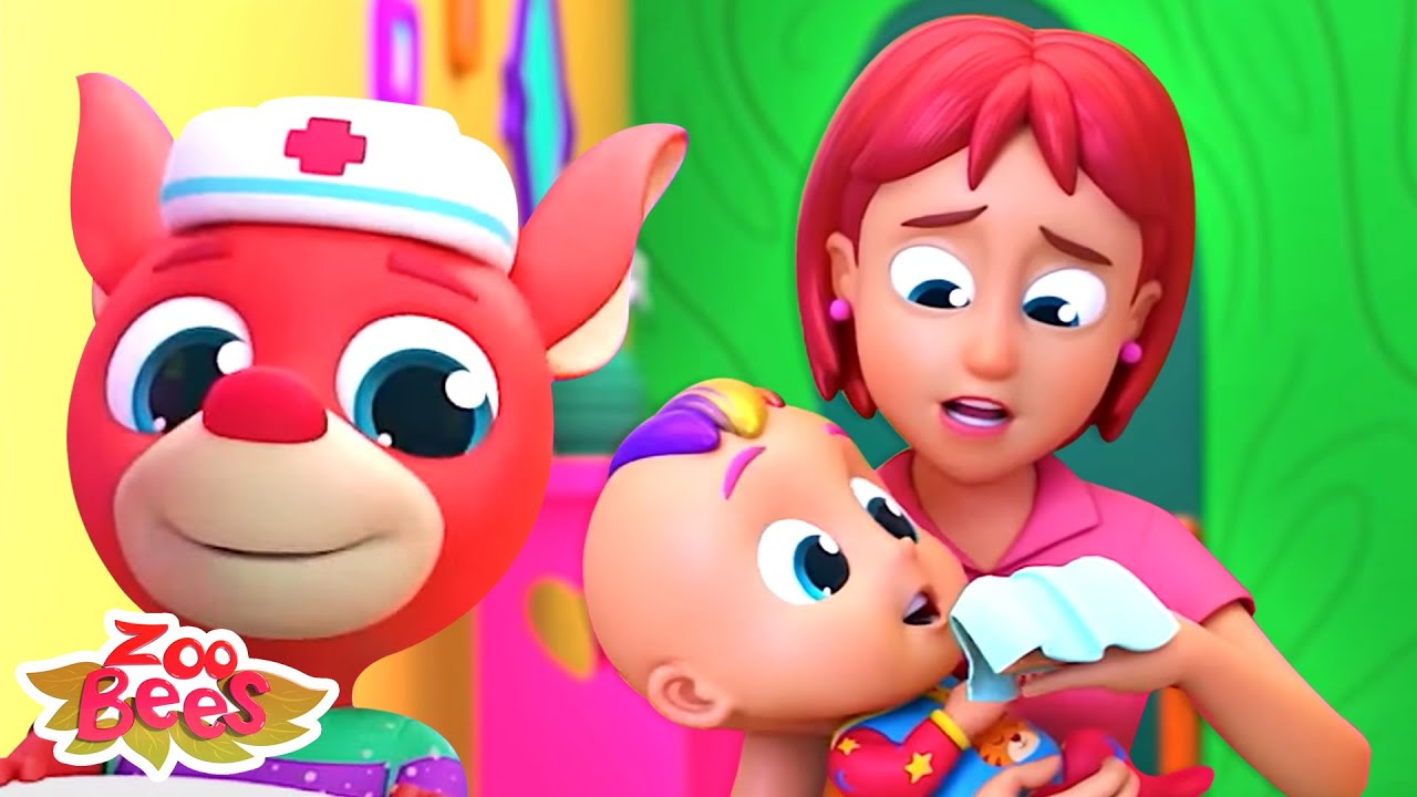Sick Song, Baby Is Not Feeling Well, Rhymes & Animated Videos for Kids ...