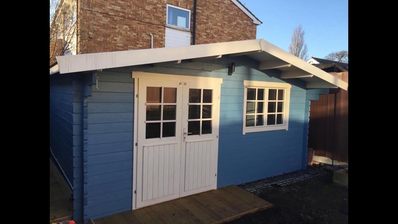 Tuin Hendrick Log Cabin and Garden landscaping project - YouTube