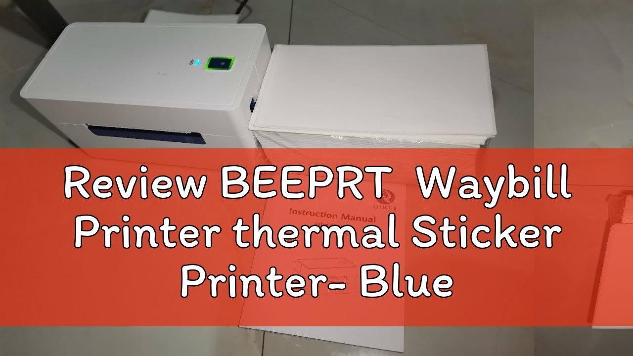 Review BEEPRT Waybill Printer thermal Sticker Printer- Bluetooth & USB ...