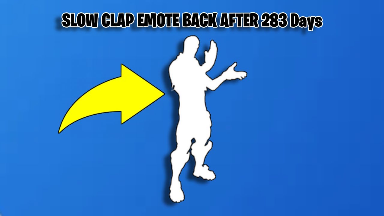 The Slow Clap Emote Comes Back After 283 Days! - YouTube
