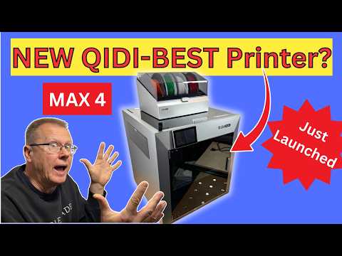 New Qidi Max4 3D Printer Review-BEST Large Format Value?