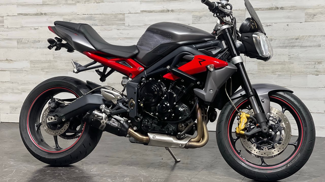 2014 triumph street triple R walk around - YouTube