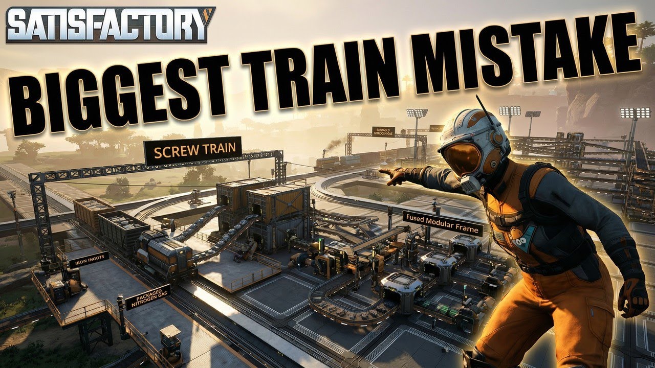 1 Train Per Factory vs 1 Train Per Item? Satisfactory Train Setup ...