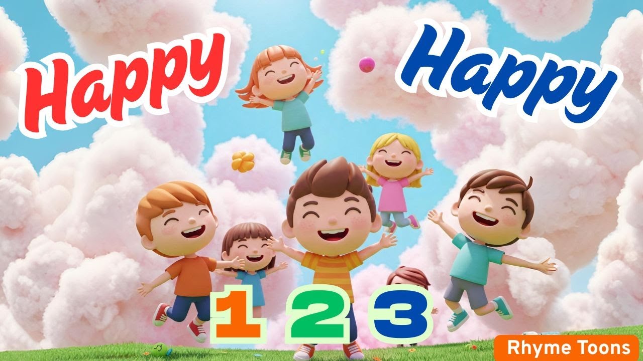 Happy Happy 1 2 3 Rhyme || Rhyme for Kids || Rhyme Toons - YouTube
