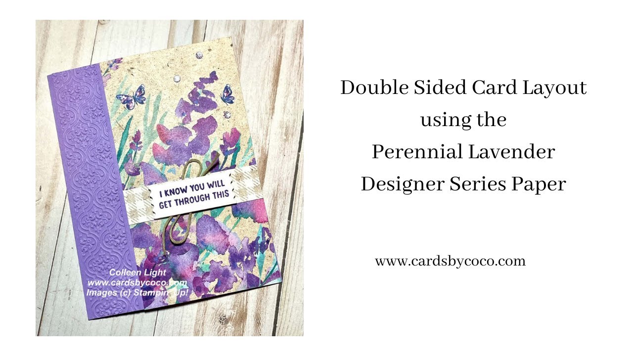Show Off Both Sides of the Perennial Lavender Designer Series Paper ...