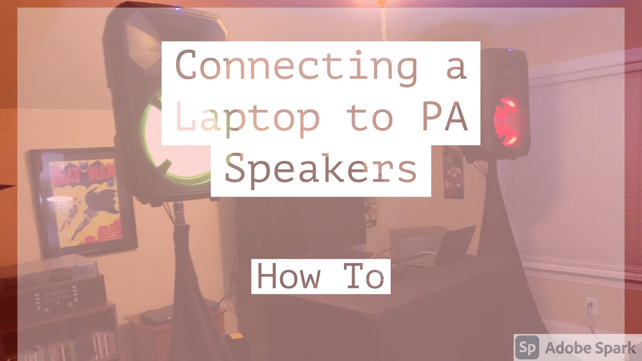 How To Connect a Laptop to a PA system using an External Mixer For ...