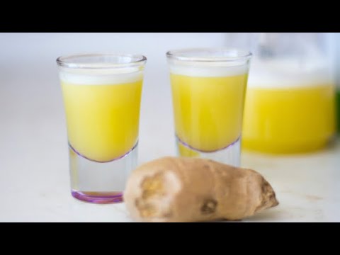 EASY GINGER SHOT RECIPE - Gut cleansing, IMMUNE BOOSTING ginger shot ...