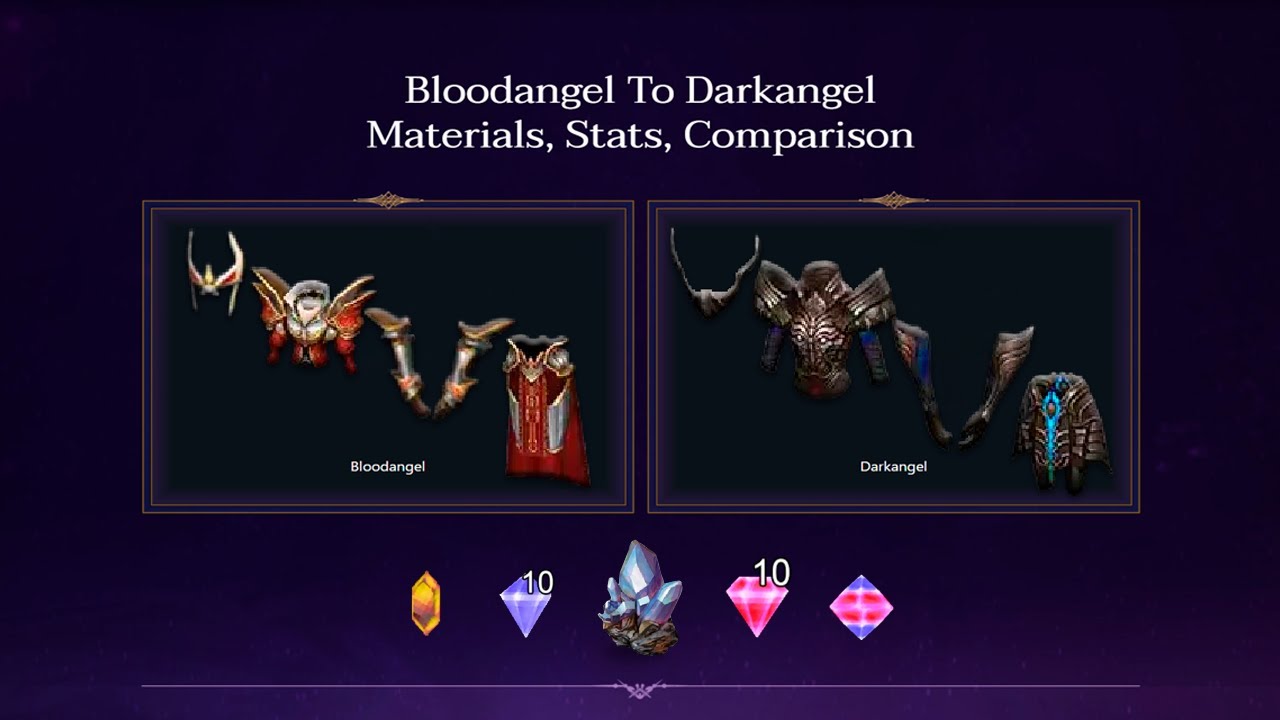 Bloodangel To Darkangel Set Upgrade - YouTube