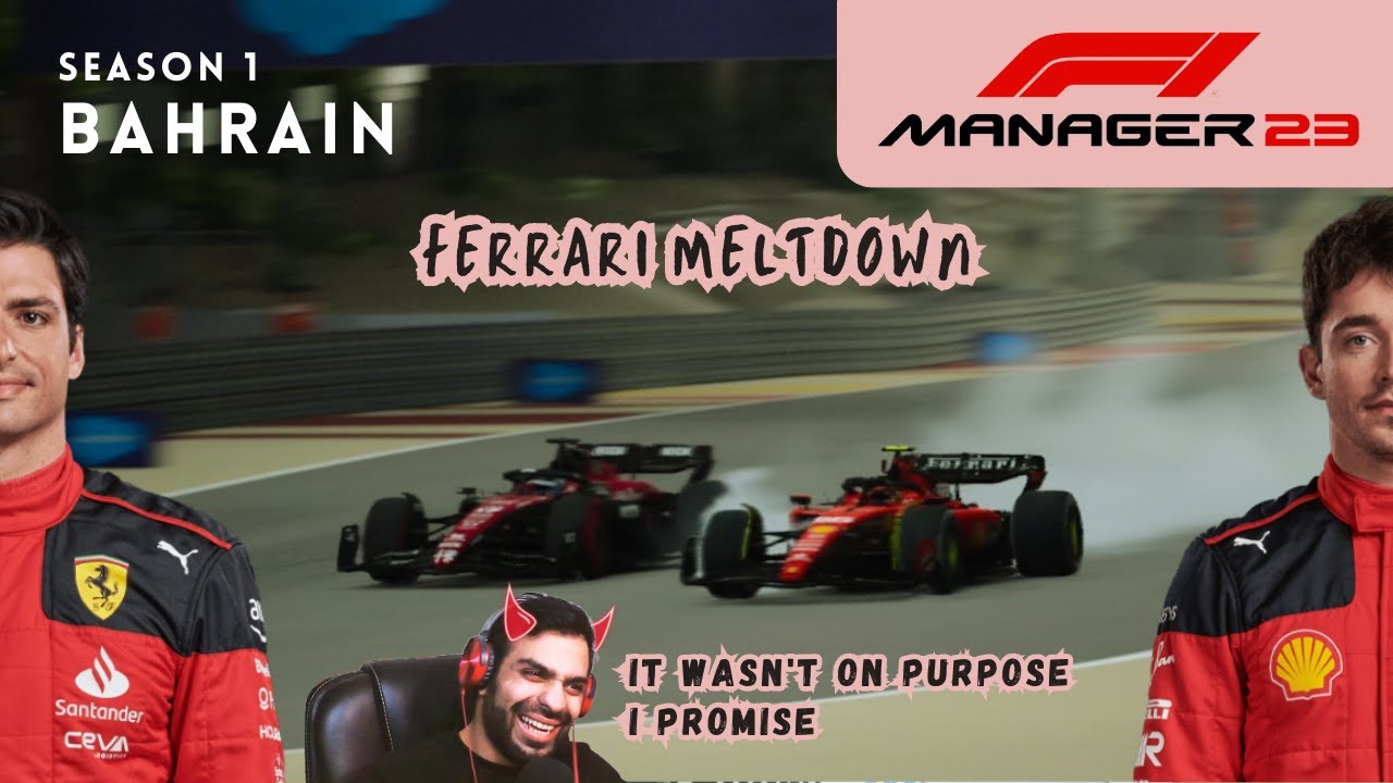 BURNING FERRARI INTO THE GROUND - BAHRAIN - F1 Manager 2023 - Season 1 ...