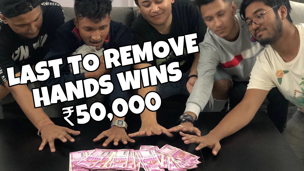LAST TO REMOVE HAND WINS ₹50,000!!! - YouTube