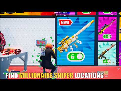 SUPER RED VS BLUE TYPICAL GAMER FORTNITE - FIND MILLIONAIRE SNIPER LOCATIONS