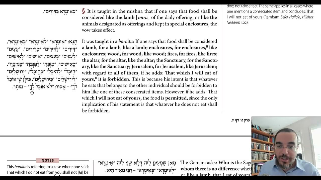 Daf Yomi - Nedarim 13 - Prefixes and Punctuation - YouTube