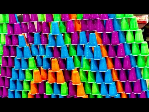 Massive Cup Structures! Thousands of Cups! - YouTube
