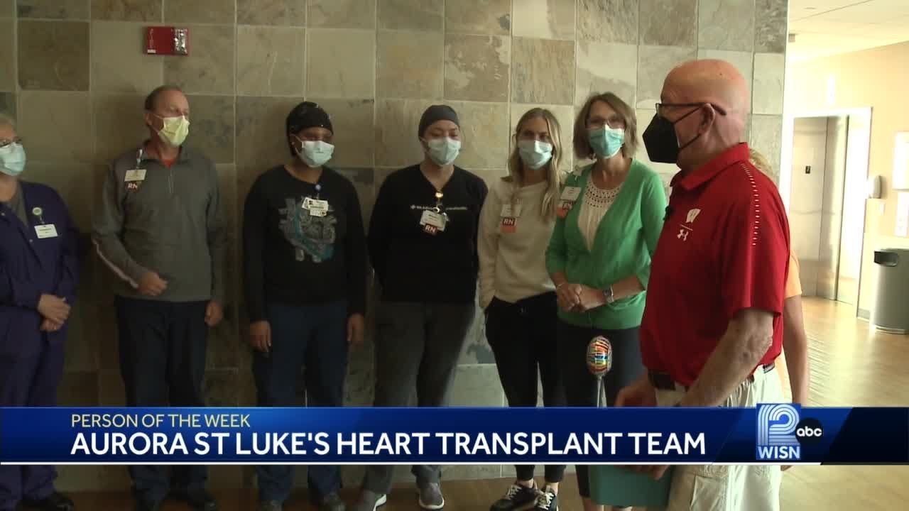 Person of the Week: Aurora St Luke's heart transplant team - YouTube