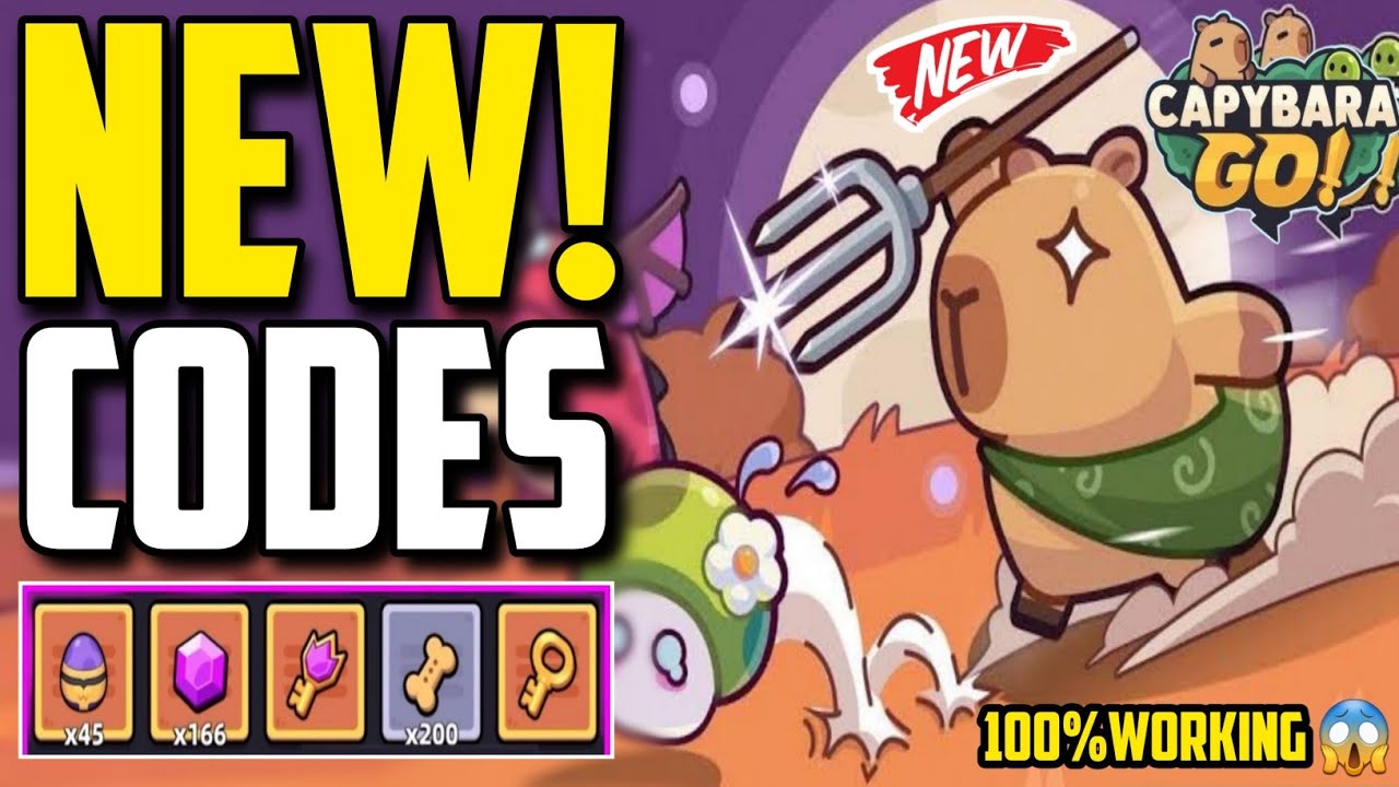 Capybara Go‼️ NEW Codes - Codes For Capybara Go 2025 - How To Redeem ...