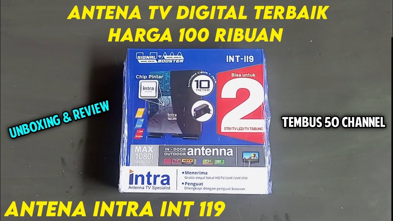 Antena Tv Digital Terbaik Intra INT 119 Harga 100 Ribuan | Siaran Tv ...