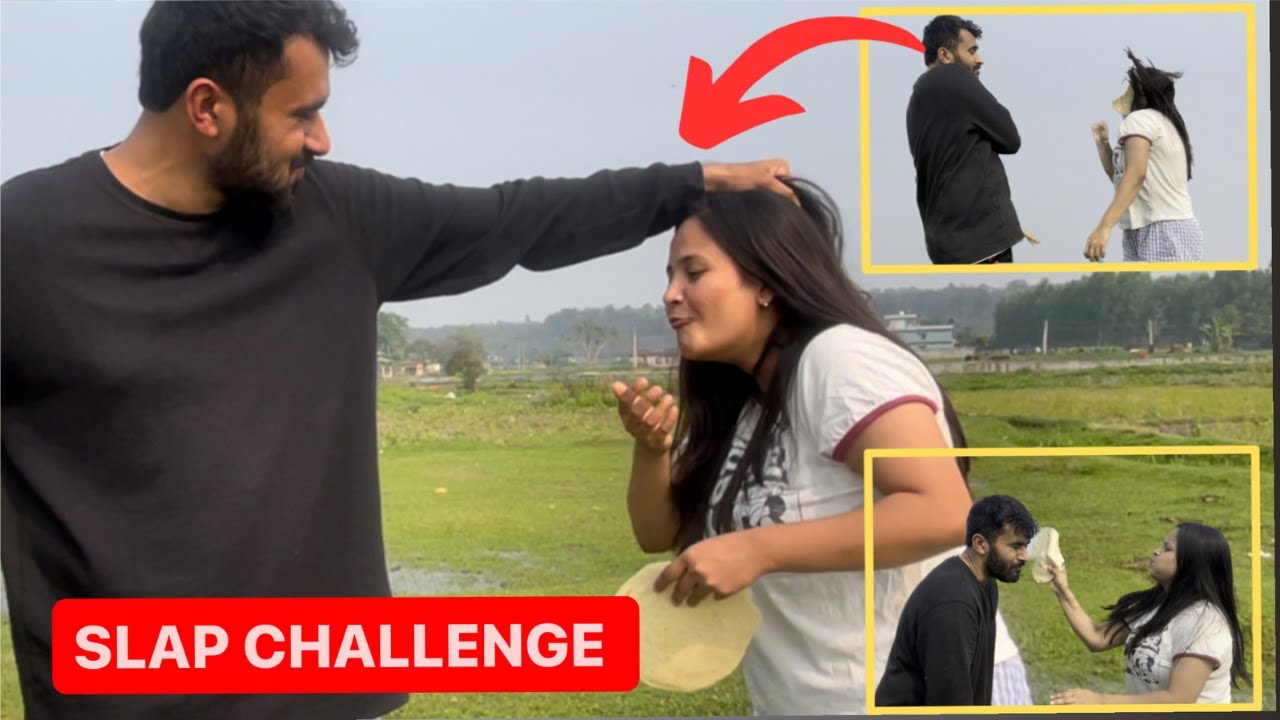 SLAPPING my Girlfriend 5 times | Tortilla Slap Challenge - YouTube