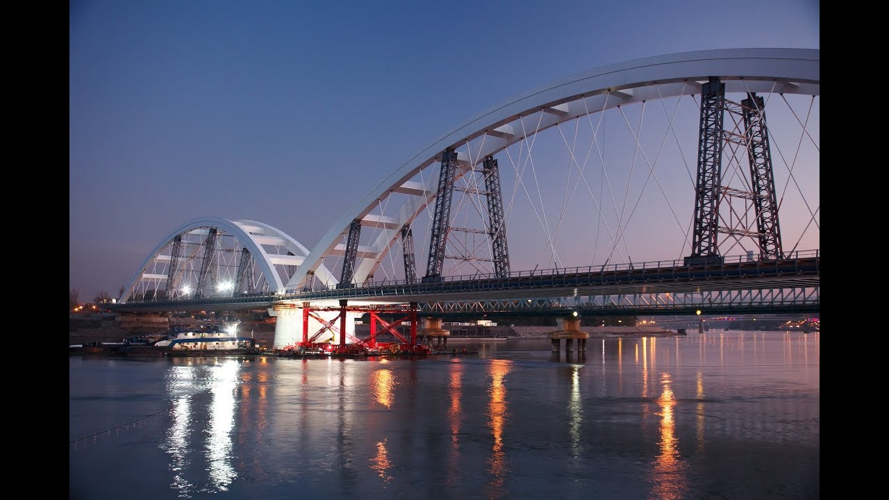 Završena montaža novog Žeželjevog mosta / Launching of a 219m bridge ...