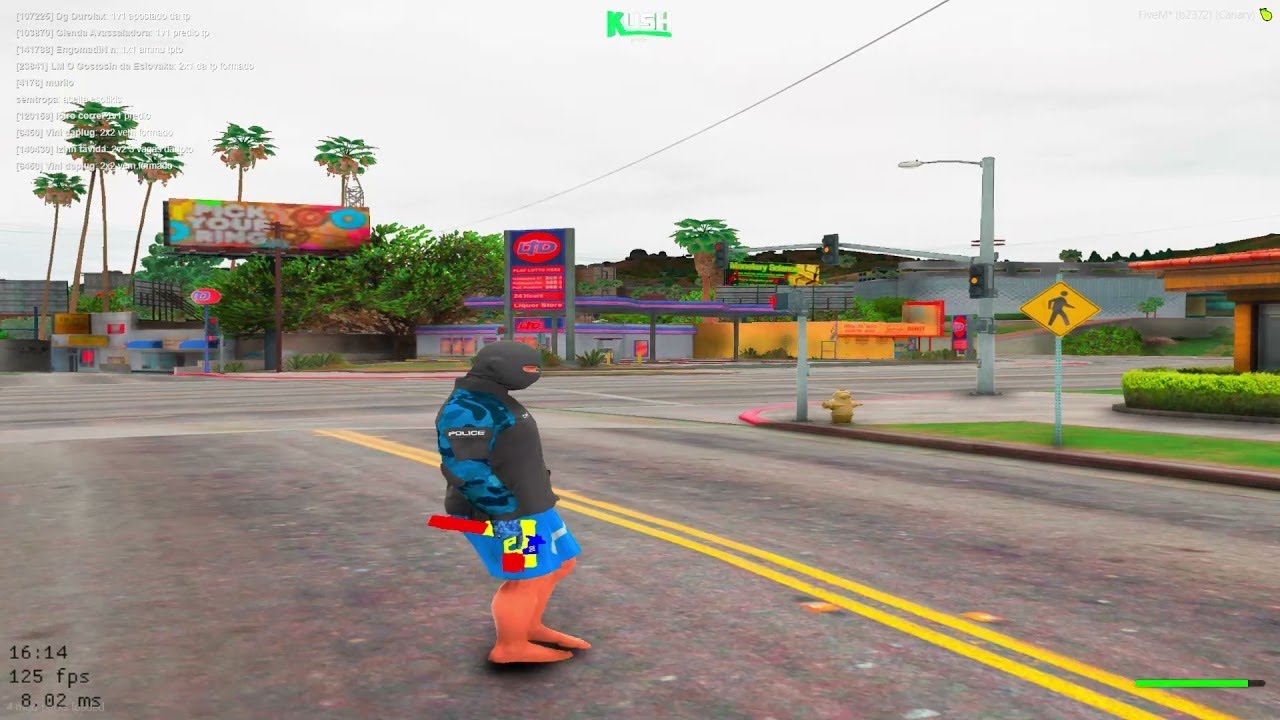 Jogando FiveM Foguete PVP, Kush e Cidade de RP!!! - YouTube