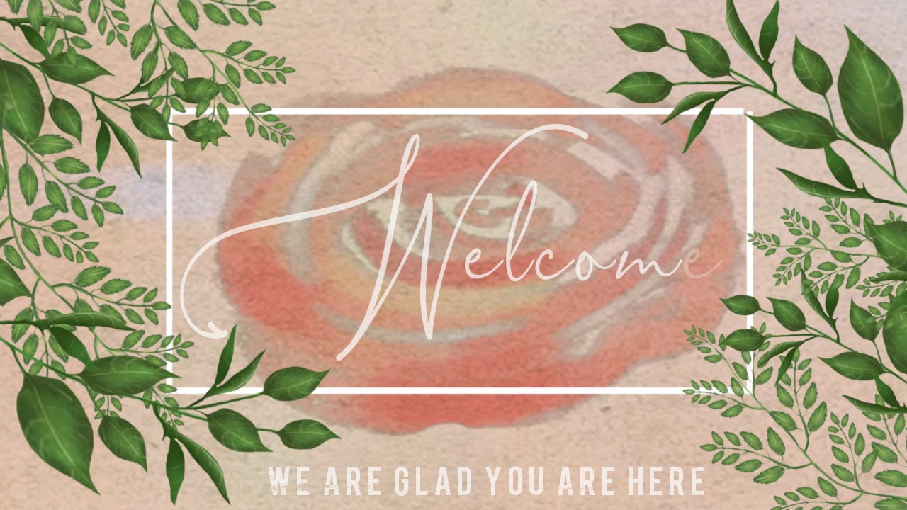 Welcome Floral Background Motion Video Loops - YouTube