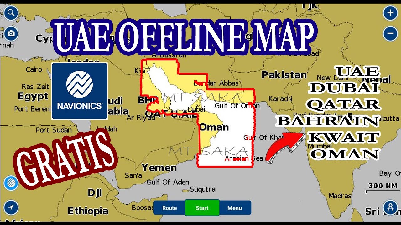OFFLINE INSTALL NAVIONIC CHART UAE AREA | GPS MAPS | BOATING HD DUBAI ...