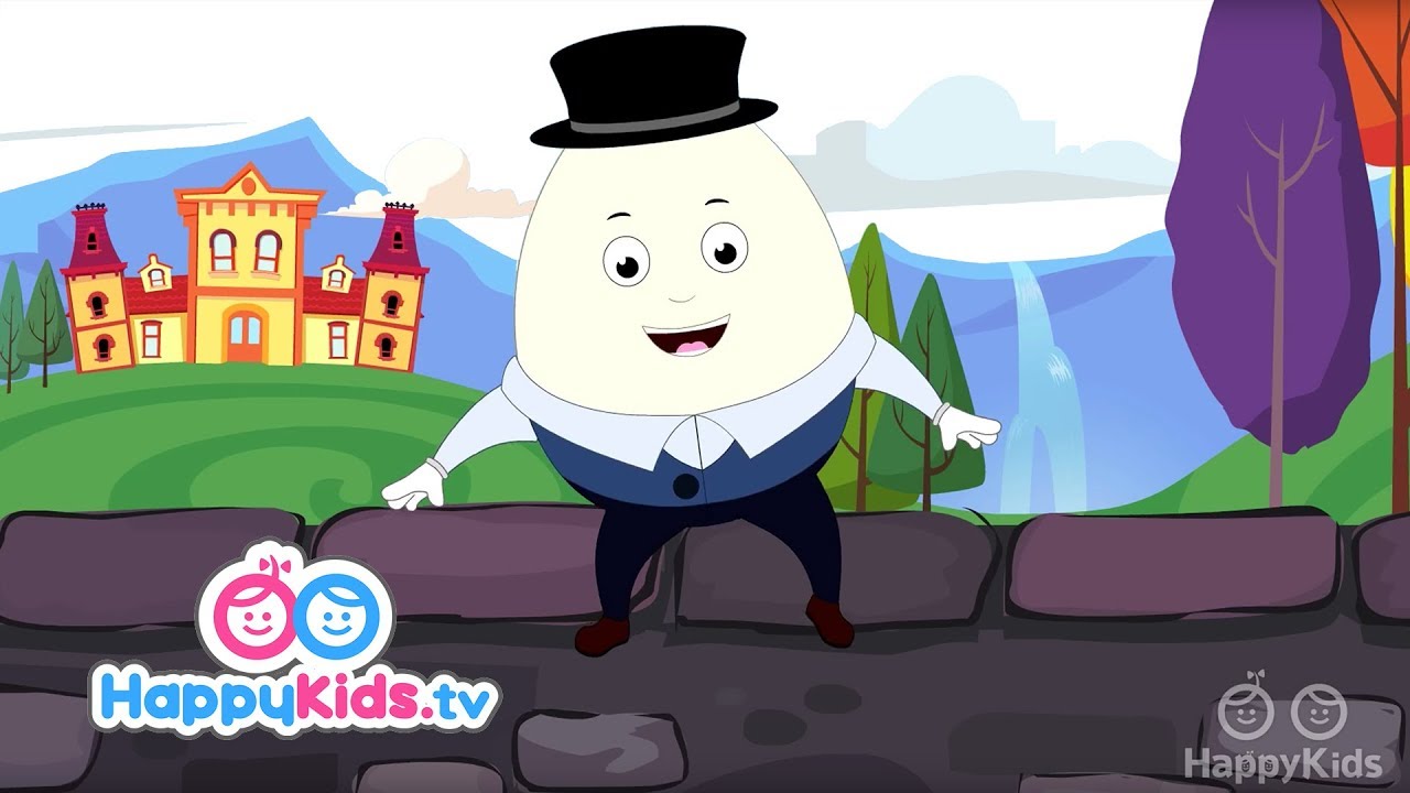 Humpty Dumpty - Nursery Rhymes For Kids And Children | Happy Kids - YouTube