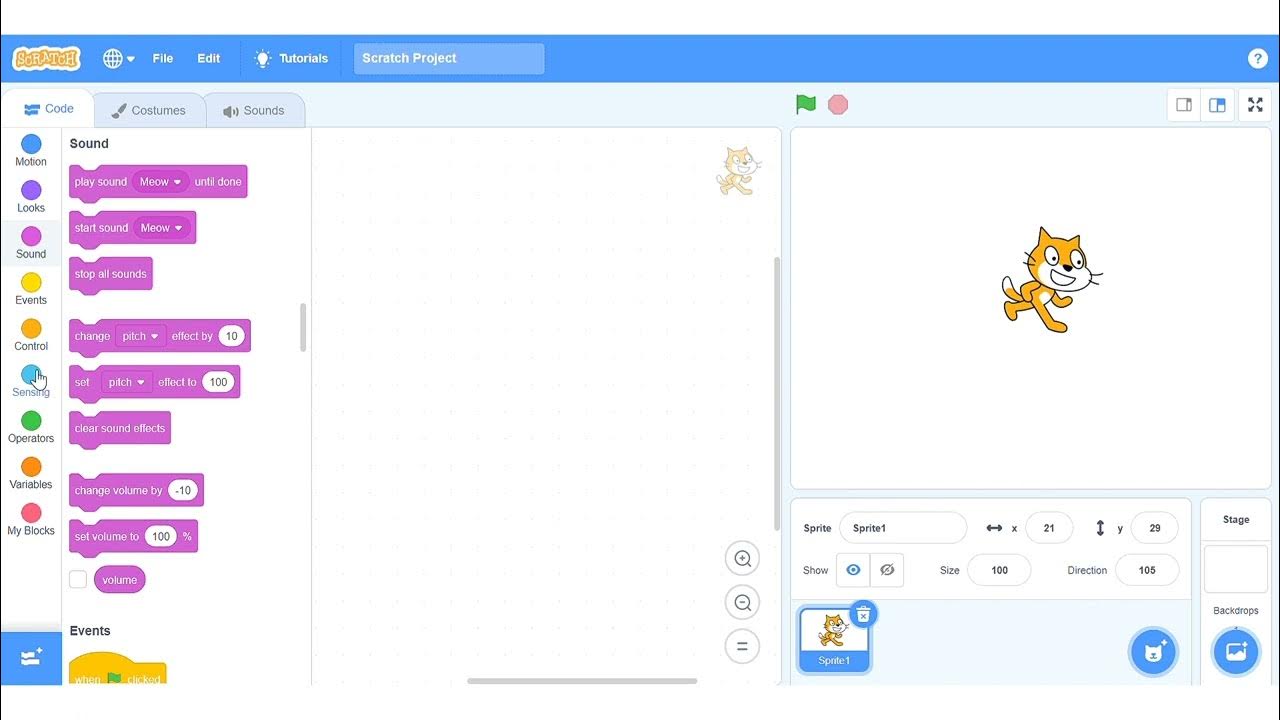 Scratch Basic introduction part-1 - YouTube