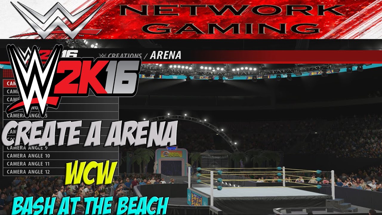 WWE 2K16 Create a Arena WCW Bash at the Beach Community Creations PS4 ...