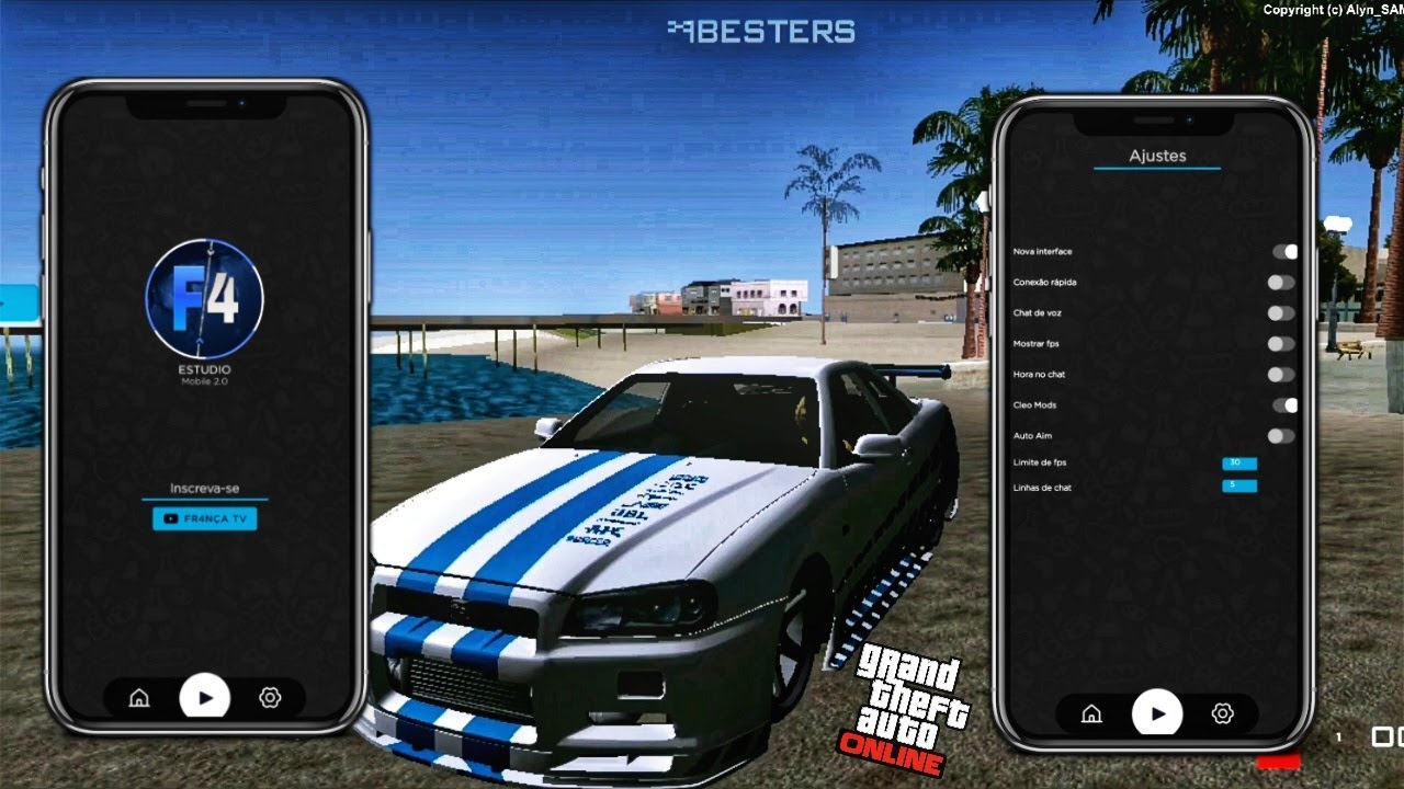 SAIU! NOVO 'FIVEM MOBILE' SAMP LAUCHER NO TEMA AZUL APK ANTIGO SUPORTE ...