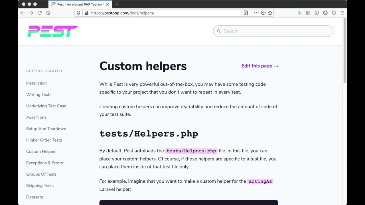 Custom helpers - YouTube