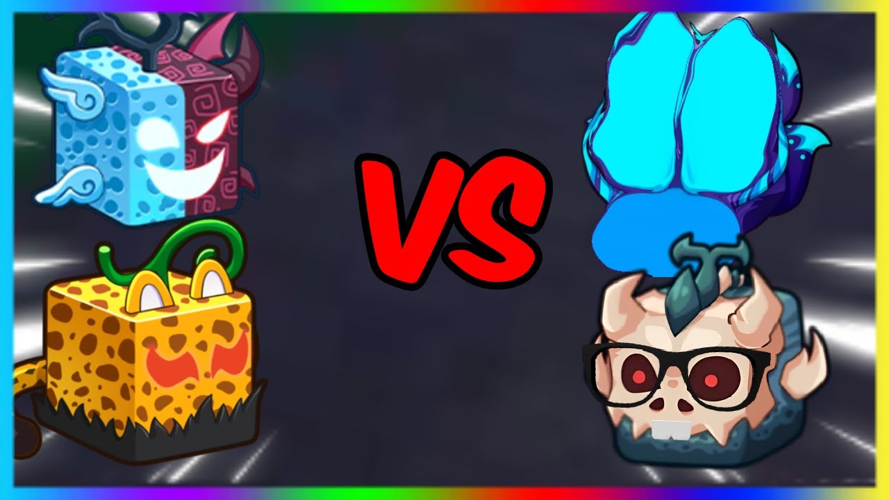 KITSUNE&T-REX Vs LEOPARD&SPIRIT | Blox Fruits - YouTube