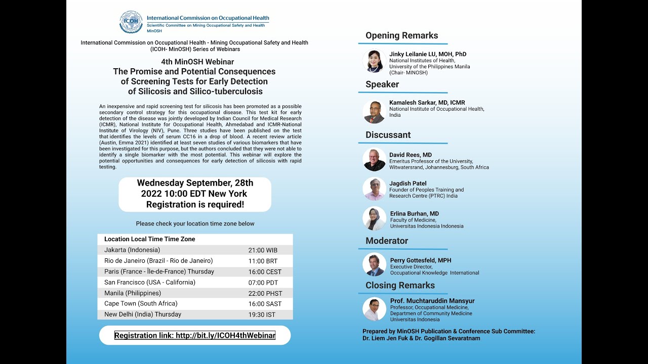 ICOH-MINOSH Webinar 4 September 28, 2022 - YouTube