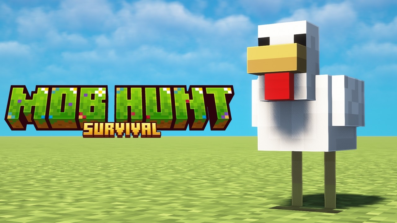 Hunting 50 Chickens in 30 Minutes - Minecraft Survival Mob Hunt! - YouTube