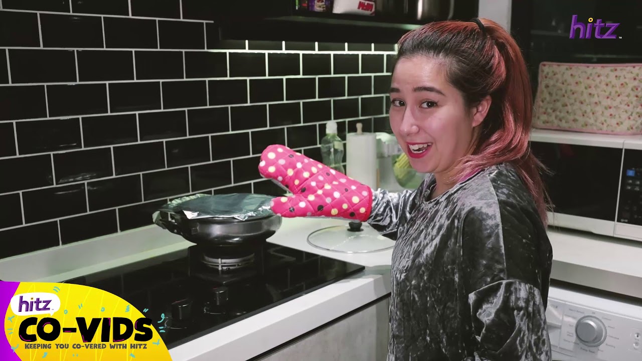 Viral Chocolate Steam Cake [Calista Cooks #32] | HITZ CO-VIDS - YouTube