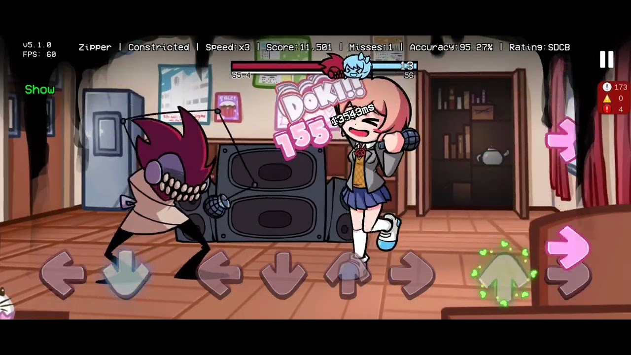 Friday night funkin' Vs Doki Doki takeover Plus - Song Constricted ...