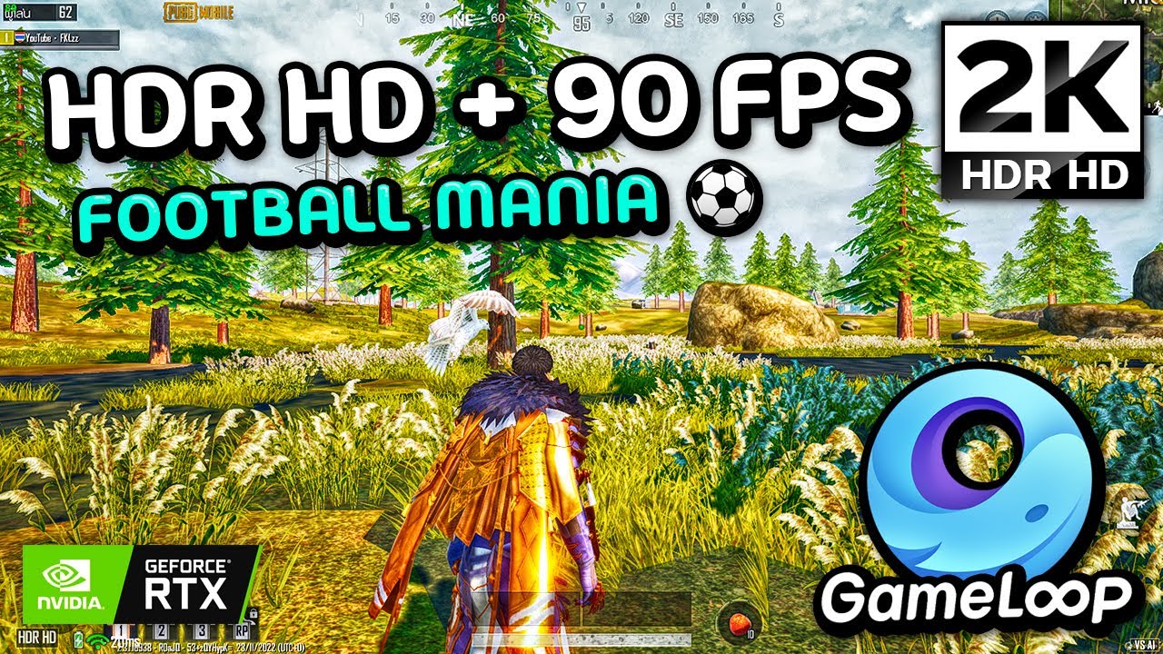 PUBG MOBILE PC 2.3 : 90 FPS + HDR HD 2K | LIVIK Football Mania (Gameloop 64 Bit) - YouTube